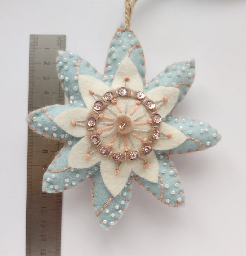 PDF Pattern for Sewing Your Own Pastel Wool Felt Floral Decoration - Etsy