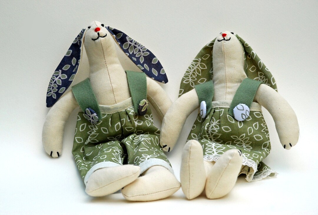 Bunny Rabbit Sewing Pdf Pattern, Pattern and Instructions for Fabric ...