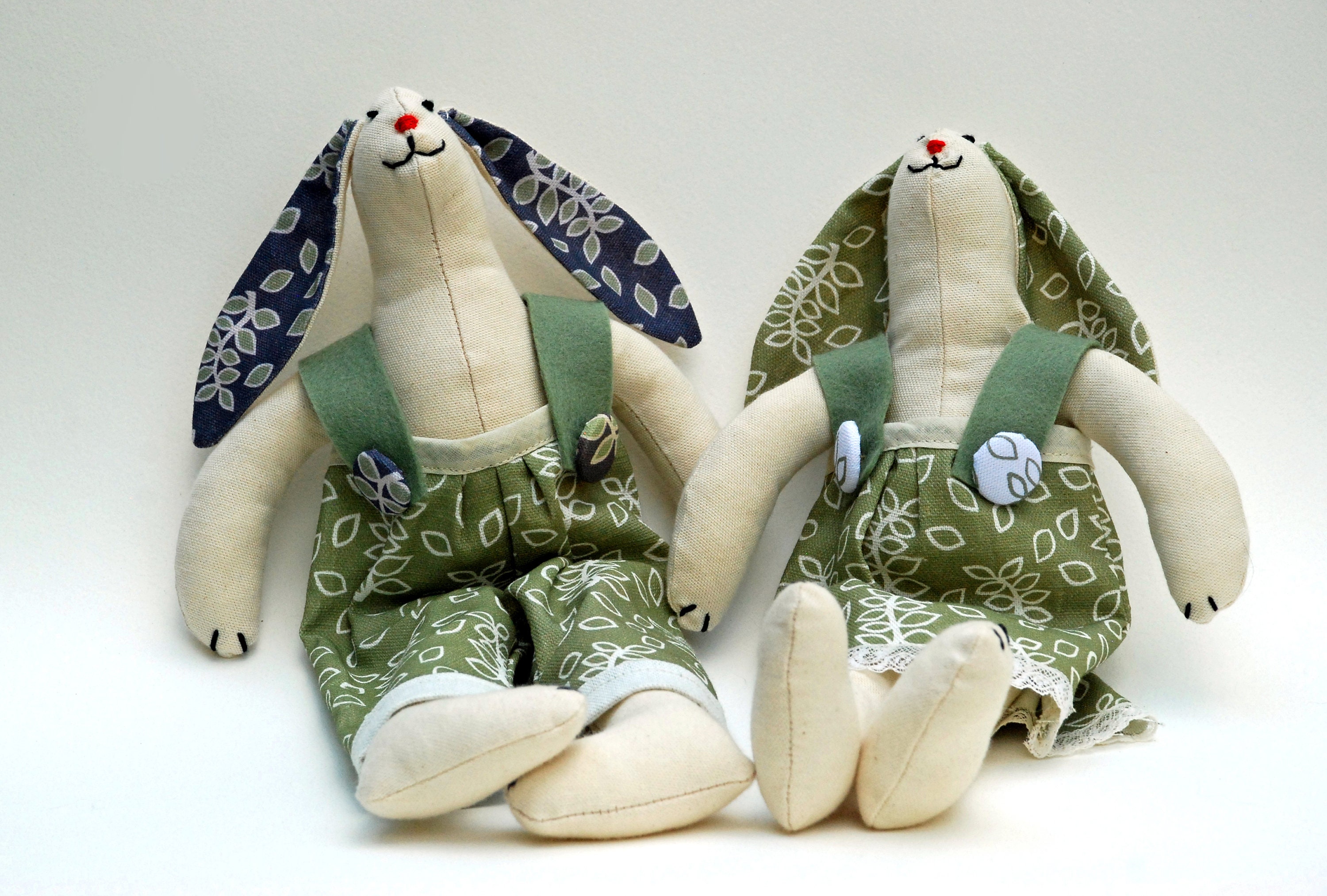 Bunny Rabbit Sewing Pdf Pattern, Pattern and Instructions for Fabric ...