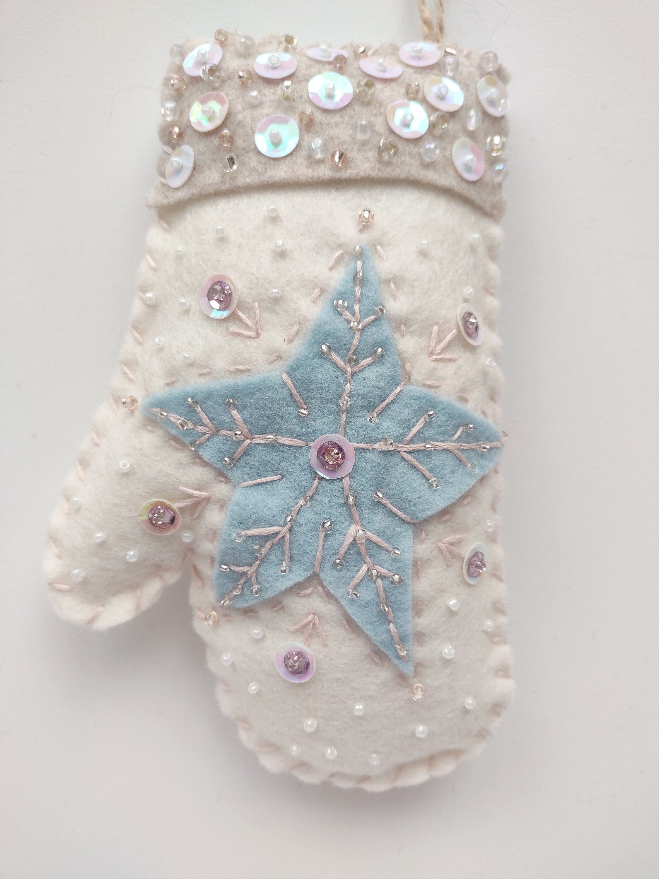 Christmas Felt Mitten Ornaments PDF Pattern: Hand Sewn Decorations - Etsy