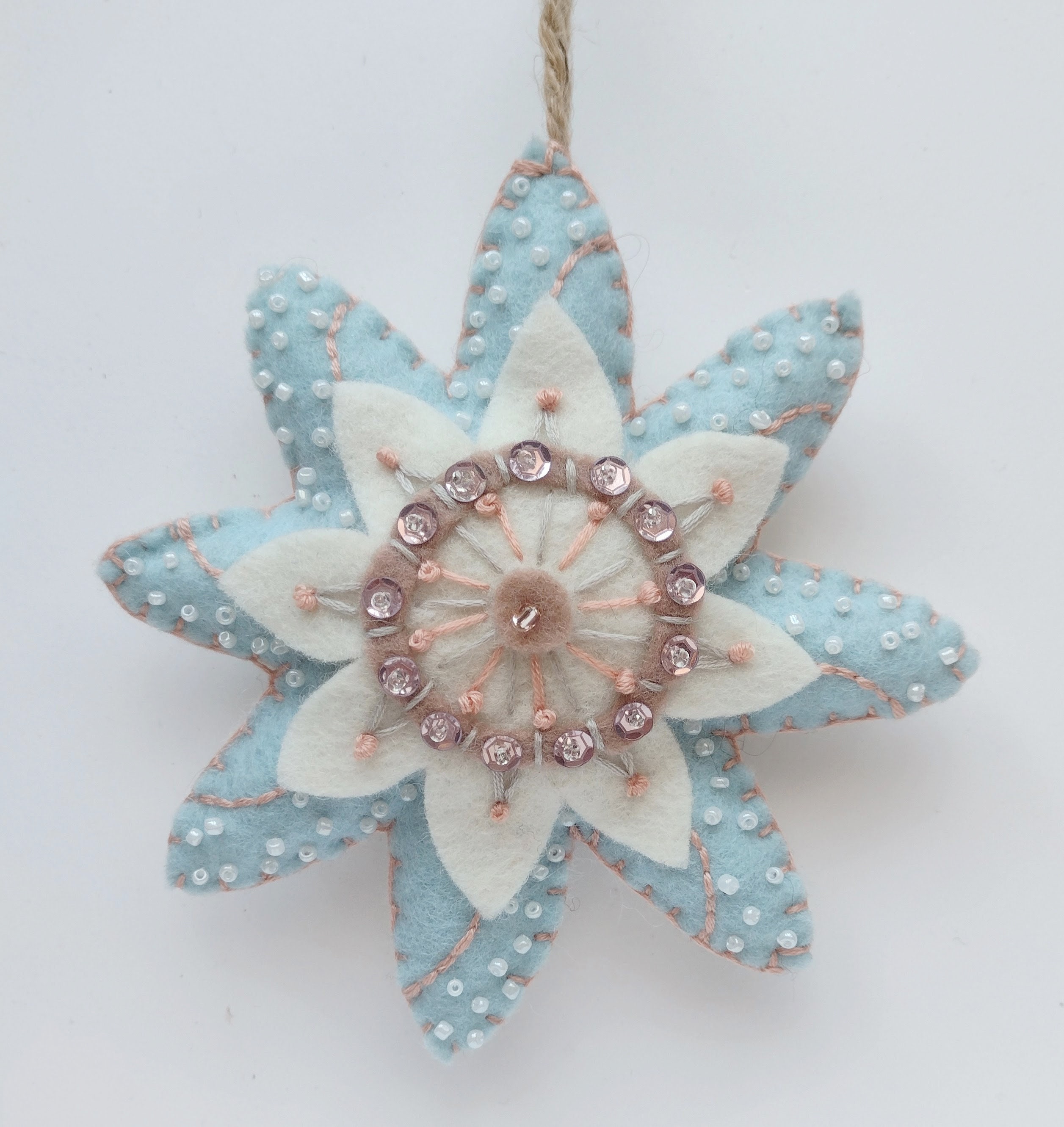 PDF Pattern for Sewing Your Own Pastel Wool Felt Floral Decoration - Etsy