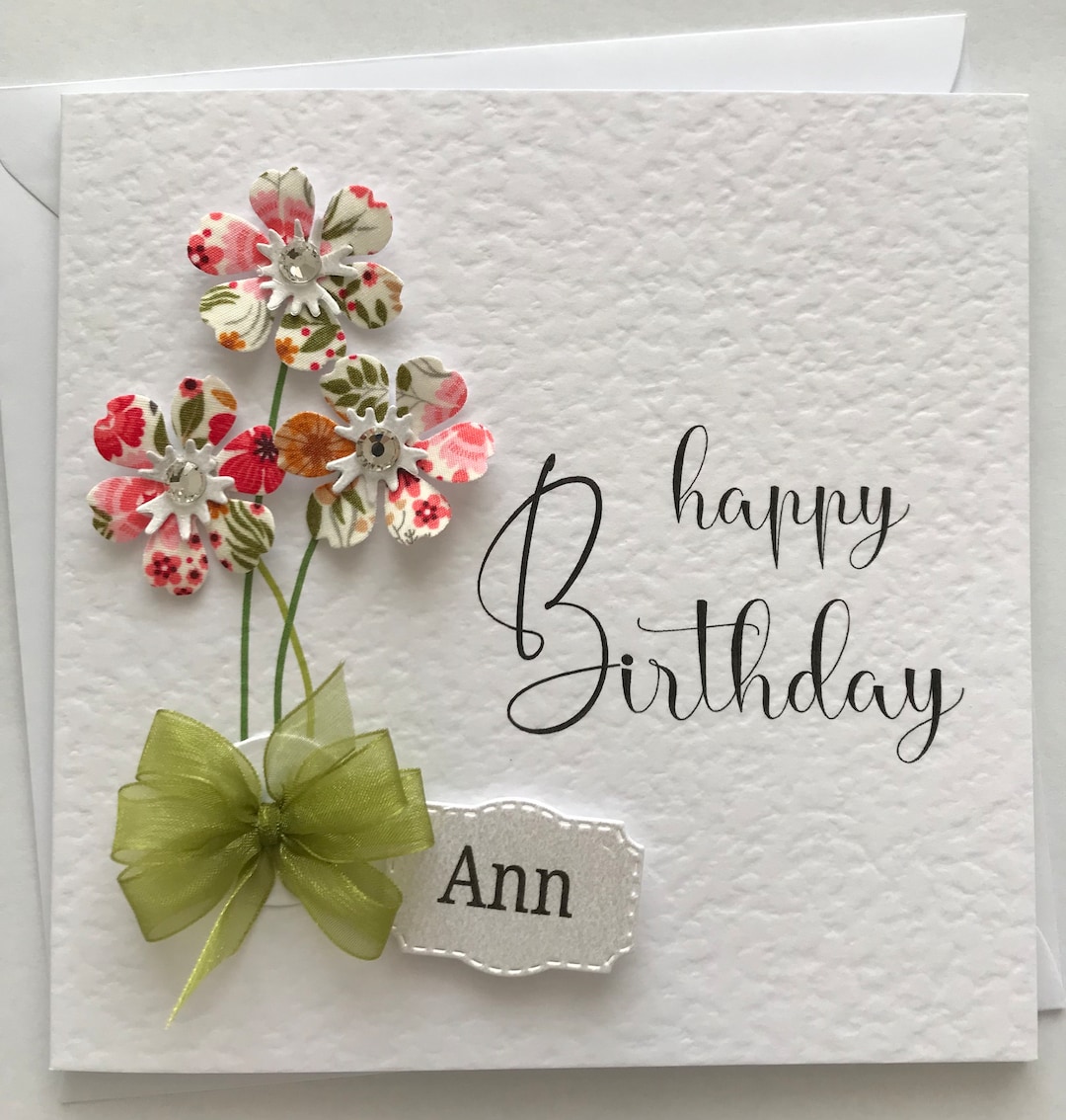 3D Personalised Birthday Card, Handmade in the UK - Etsy