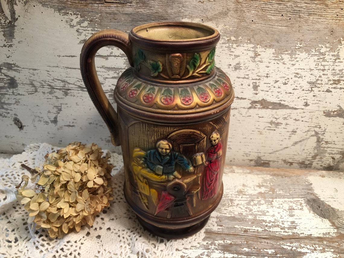 Large Ceramic Pitcher Jug Made in Japan - Etsy