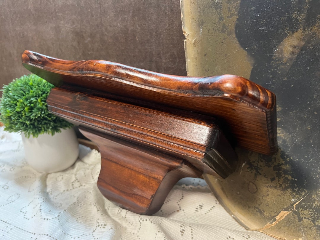 Chunky Wood Wall Shelf What Not Shelf - Etsy