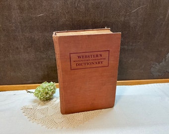 Antique Websters Dictionary - Etsy