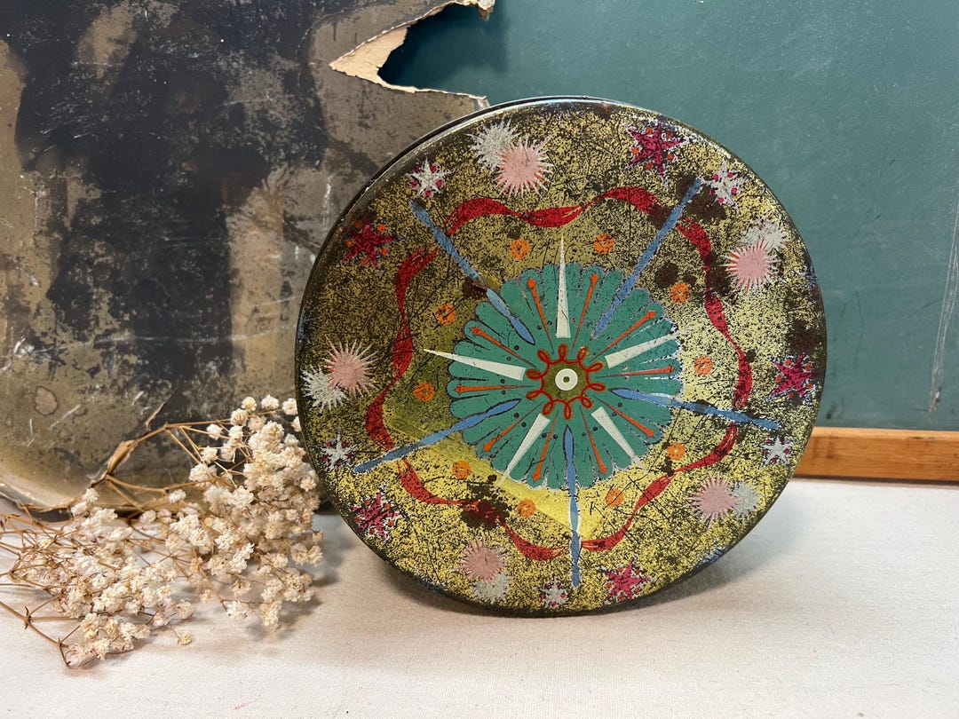 Bond Bread Tin Starburst Fireworks Pattern - Etsy