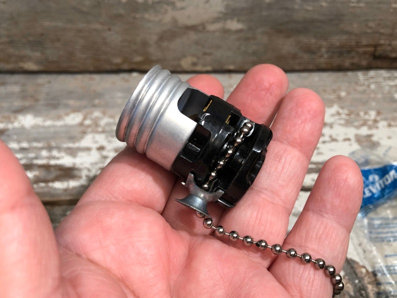 NOS Electrical Socket Adapter Chain Pull Set of Two | Etsy