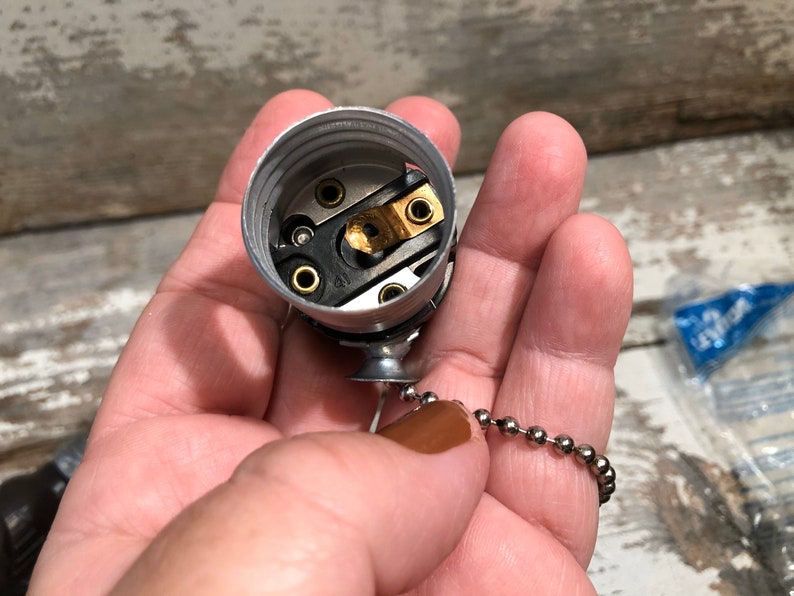 NOS Electrical Socket Adapter Chain Pull Set of Two | Etsy