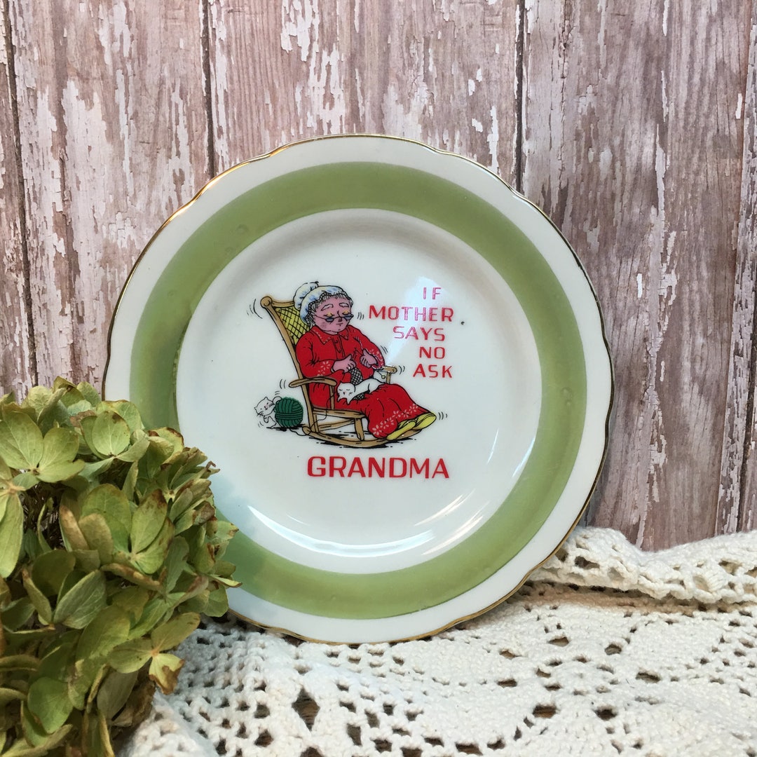 Grandma Plate Collectible Mother's Day Gift Decorative Plate - Etsy