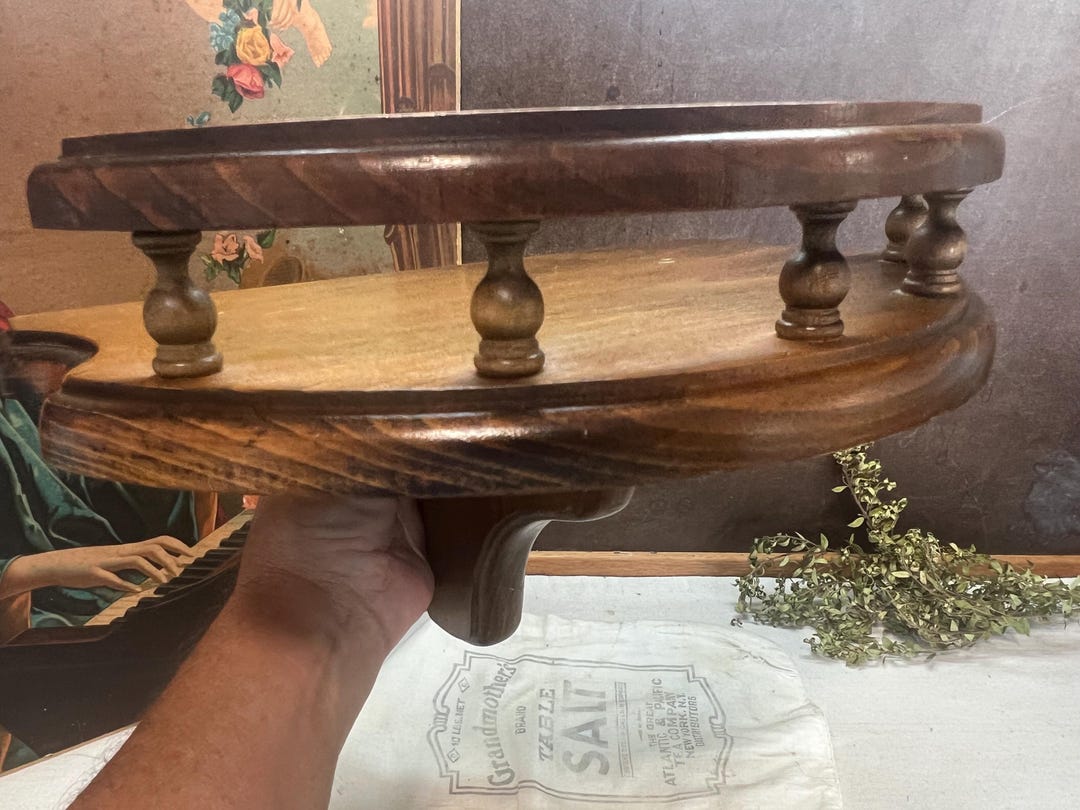 Wooden Rail Shelf Wall Mount Spindles - Etsy