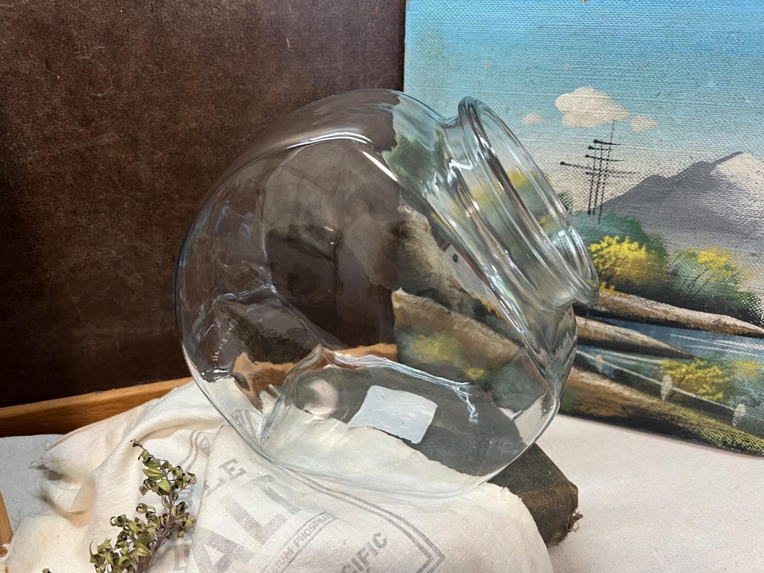 Classic Fishbowl Terrarium Side Standing Anchor Hocking - Etsy