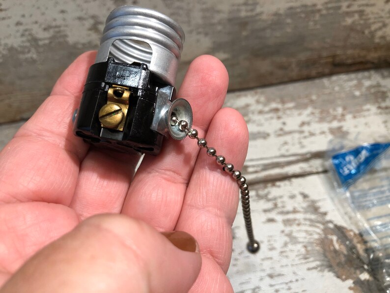 NOS Electrical Socket Adapter Chain Pull Set of Two | Etsy