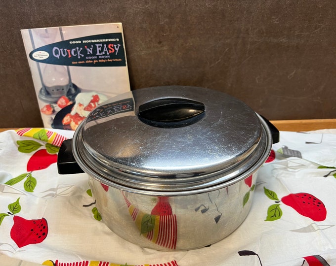 Flint Stainless Steel 4 1/2 QT Cooker With Lid Ekco USA - Etsy
