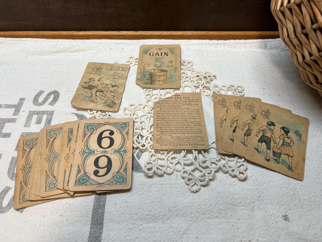 Vintage Jack & Jill Card Game - Etsy