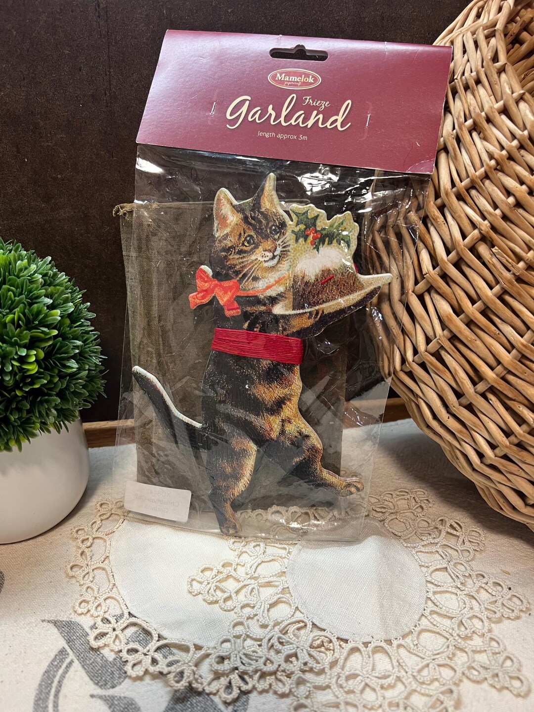 Mamelok Papercraft Frieze Garland Christmas Cat - Etsy