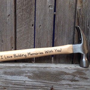 Fathers Day Gift From Son I Love Building Memories With You Hammer Gift ...