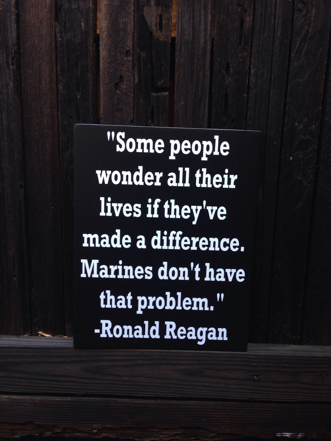Marine Corps Gifts USMC Military Gift Ronald Reagan Quote Wood | Etsy