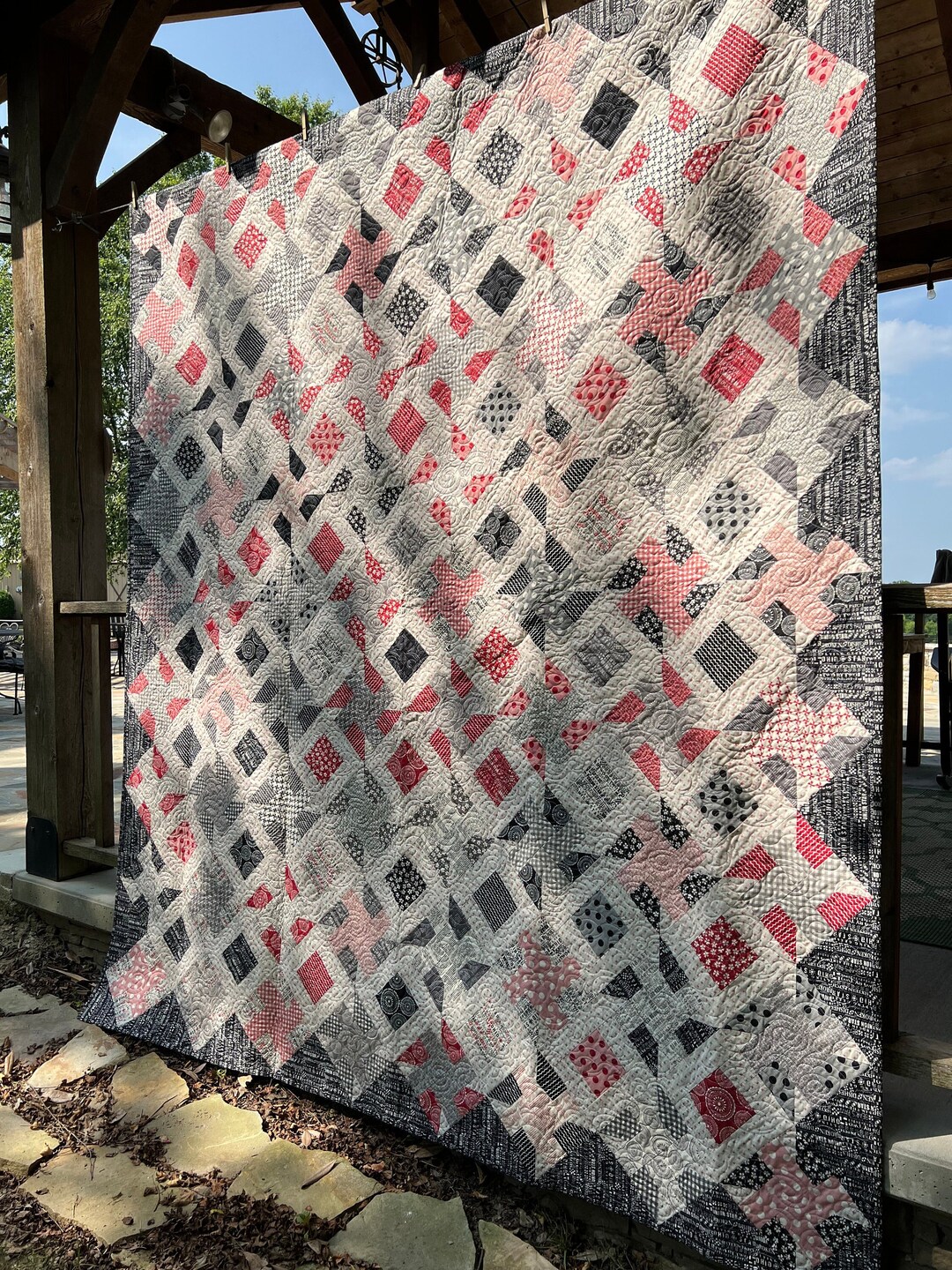 Full-size, Tilt-a-whirl Pattern Quilt Using “mama Said Sew” Fabric by ...