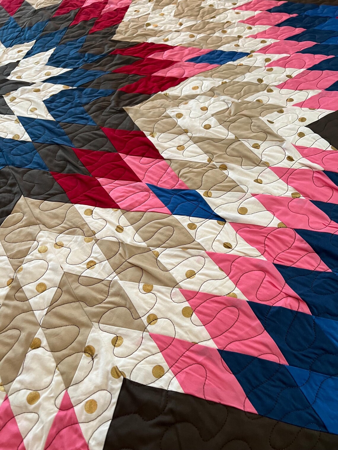 Brown Texan Lone Star Queen-size Pattern Quilt, Reversible to a High ...