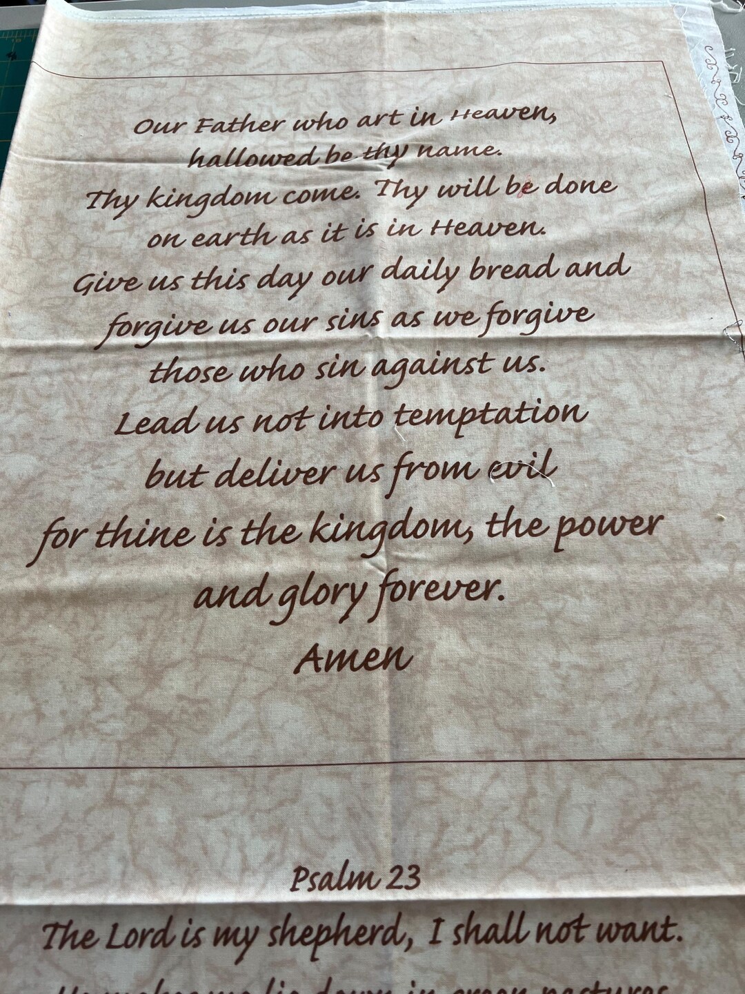 Bible Verse Fabric Panel, wing and A Prayer by Jenny Foltz and Toni Kay ...