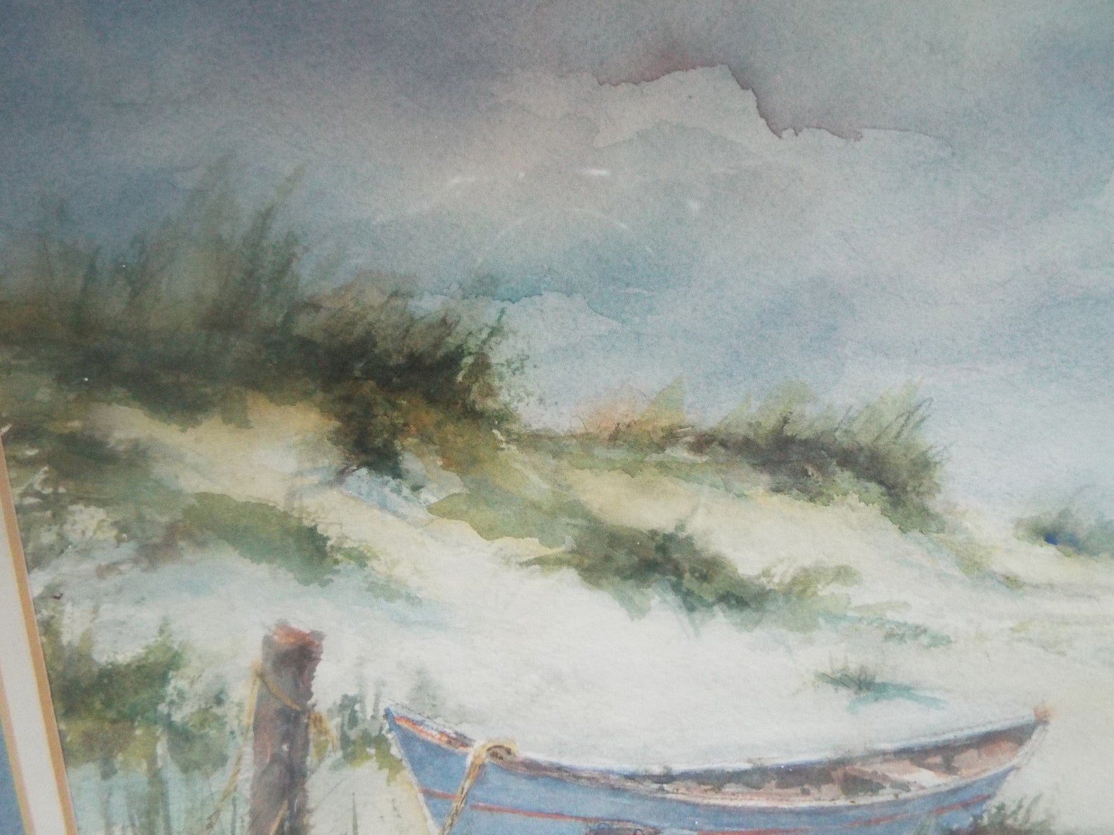 Framed Mary Borshard Original Watercolor Painting Impressionist Coastal ...