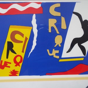 1991 Matisse Lithograph Circus Printed in France Geometric Abstract ...