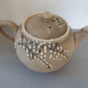 Antique 19th Century Meiji Japanese Banko Ware Pottery Grey Teapot ...