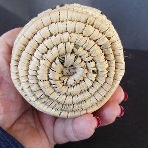 Small Woven Native American Basket Miniature Papago Woven Basket Dogs ...
