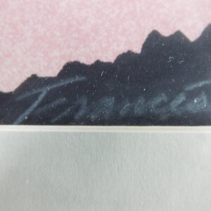 Signed Numbered Serigraph Titled Dusk Signed Francis Purchased From ...