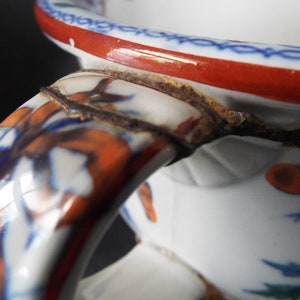 Antique Minton Flow Blue Chamber Pot, Mayflower Border, English ...