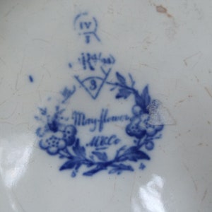 Antique Minton Flow Blue Chamber Pot, Mayflower Border, English ...