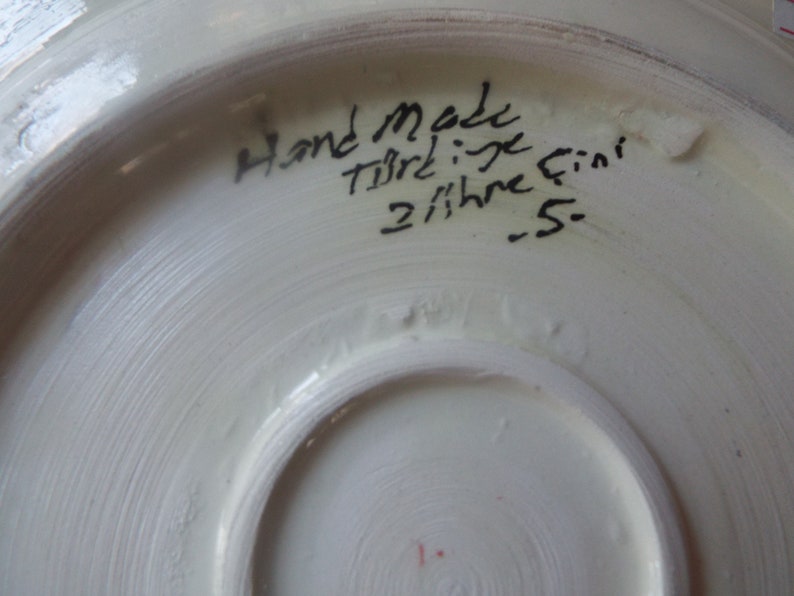 10" Turkish Ceramic Enamel Platter Plate Tree of Life Muslim Turkish ...