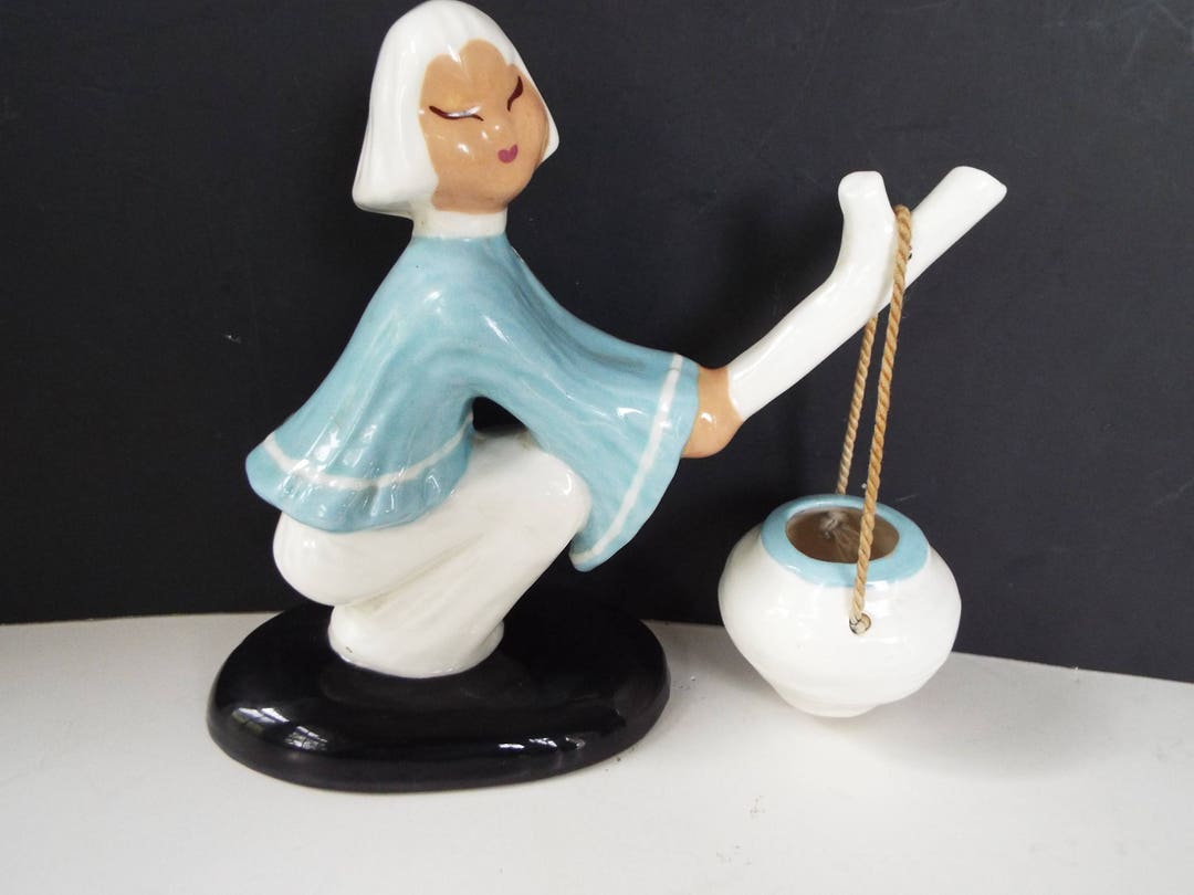 Heidi Schoop Figurine Asian Girl With Bucket Oriental Lady 1940s ...