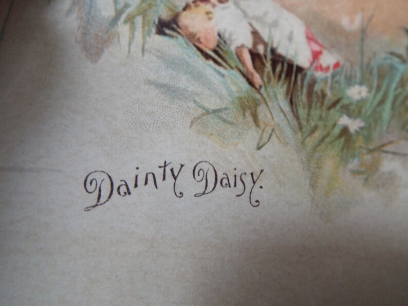 Antique Original 1800s Chromo Lithography Print Victorian Nursery Rhyme ...