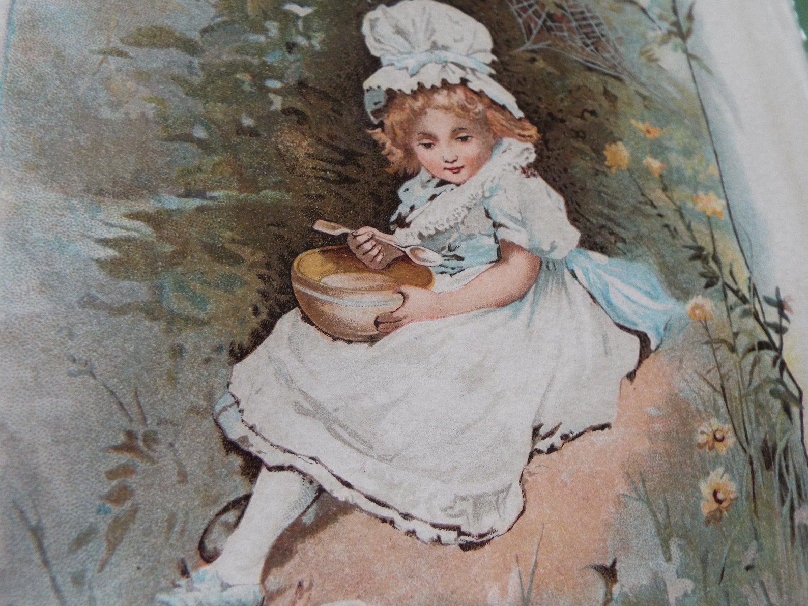 Antique Original 1800s Chromo Lithography Print Victorian Nursery Rhyme ...