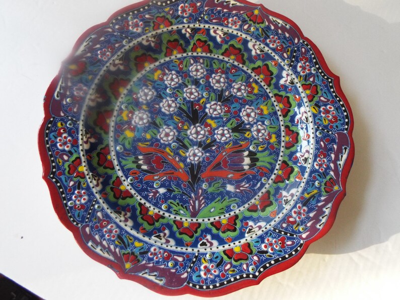 10 Turkish Ceramic Enamel Platter Plate Tree of Life - Etsy