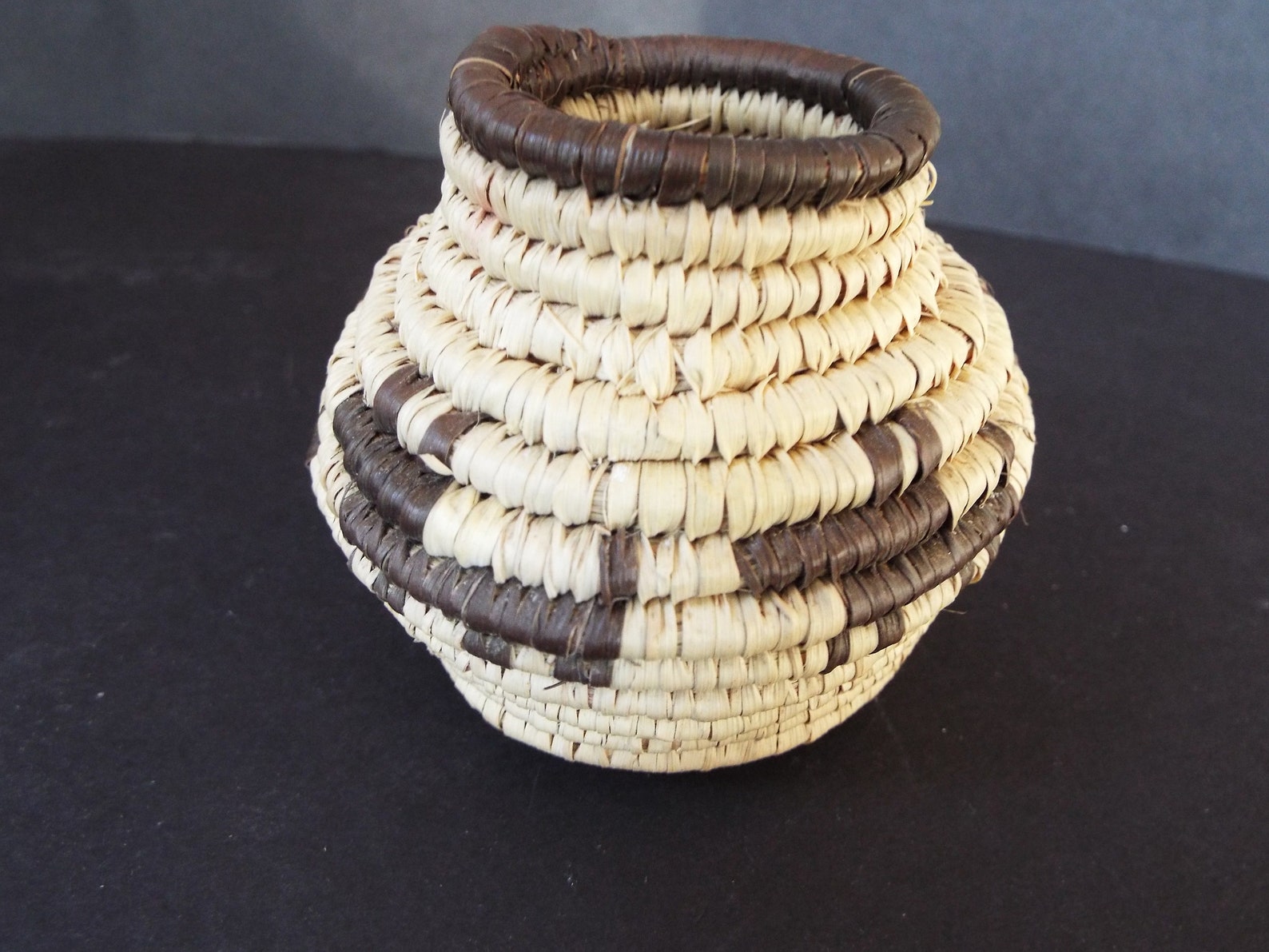 Small Woven Native American Basket Miniature Papago Woven - Etsy