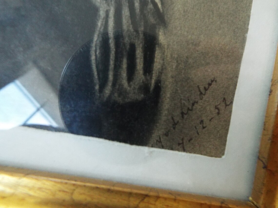 Vintage Charcoal Portrait Old Woman Pen Ink on Paper Peasant | Etsy