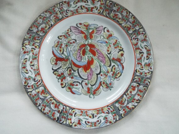 Chinese Export Hand Painted Porcelain Butterfly 10.5 | Etsy