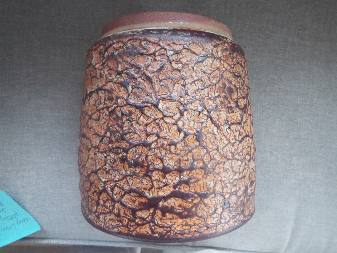 7x7" George Lowe Signed Stoneware Vessel Jar Vase Studio Pottery ...