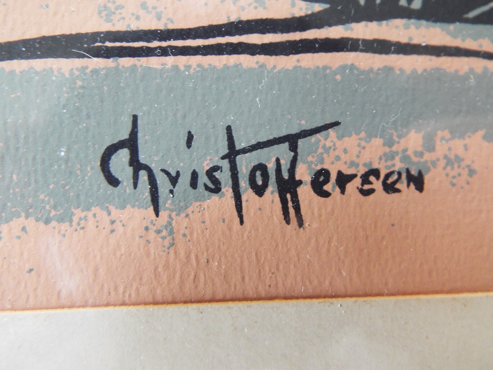 Gerda Christoffersen Silkscreen lithograph print Oodees | Etsy