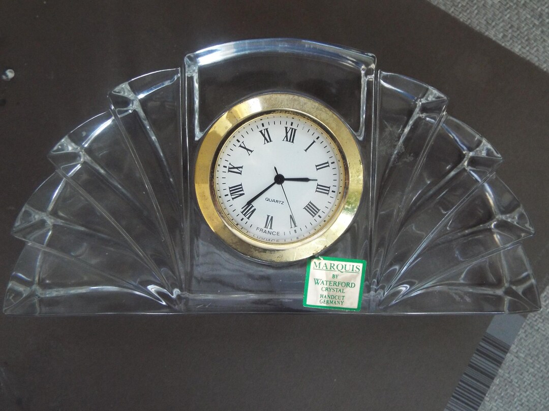 Waterford Crystal Desk Clock Marquis Pattern Desk Accessories ...