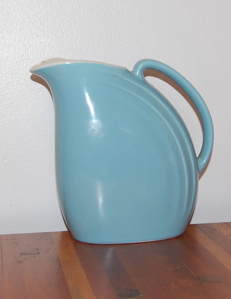 Hall Blue Handled Pitcher / Made in USA / Nora Vintage | Etsy