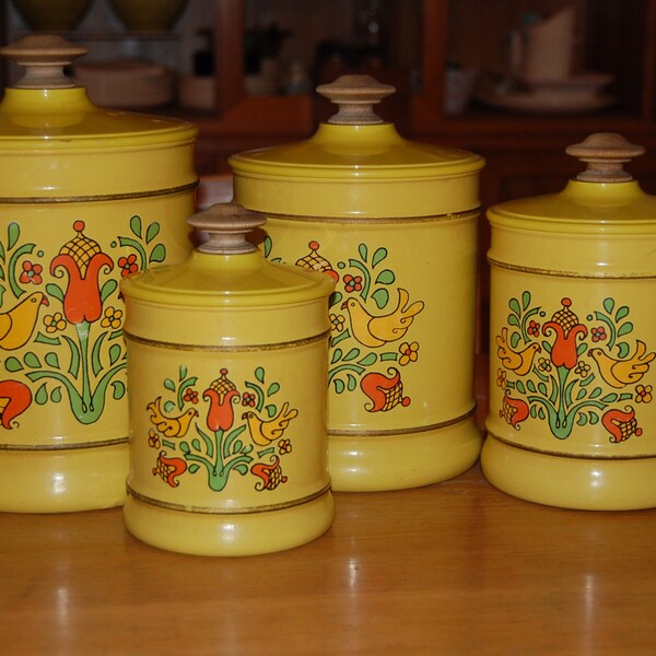 Vintage Canister Set - Etsy