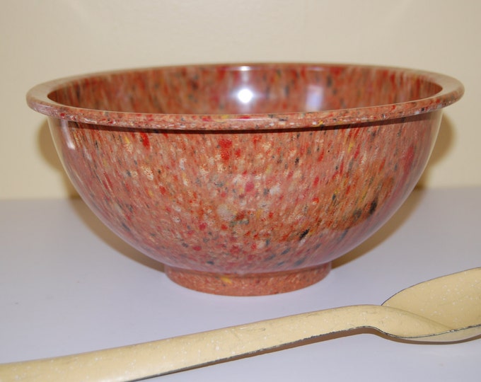 Melmac Confetti Bowl / Orange Texas Ware / " A 118 Usa" / Reddish Brown ...