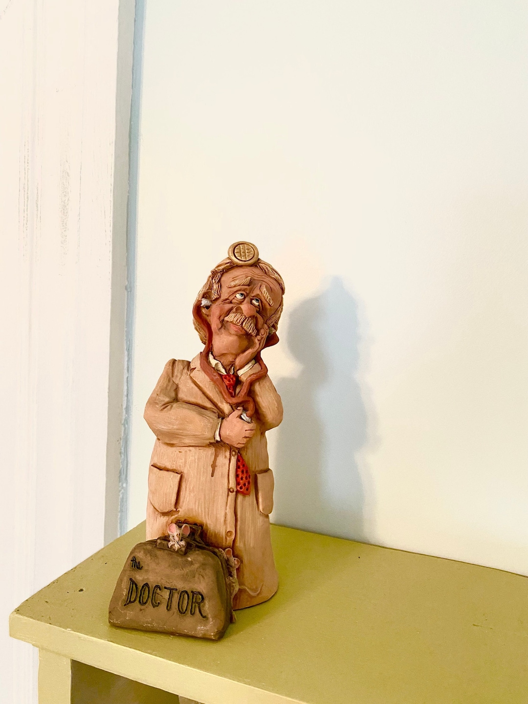 Dr Forks Resin Doctor Sculpture / Vintage 1991 the Doctor Figure / FRUMPS D & D Studio, INC ...