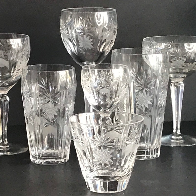 Crystal Drinking Glasses - Etsy