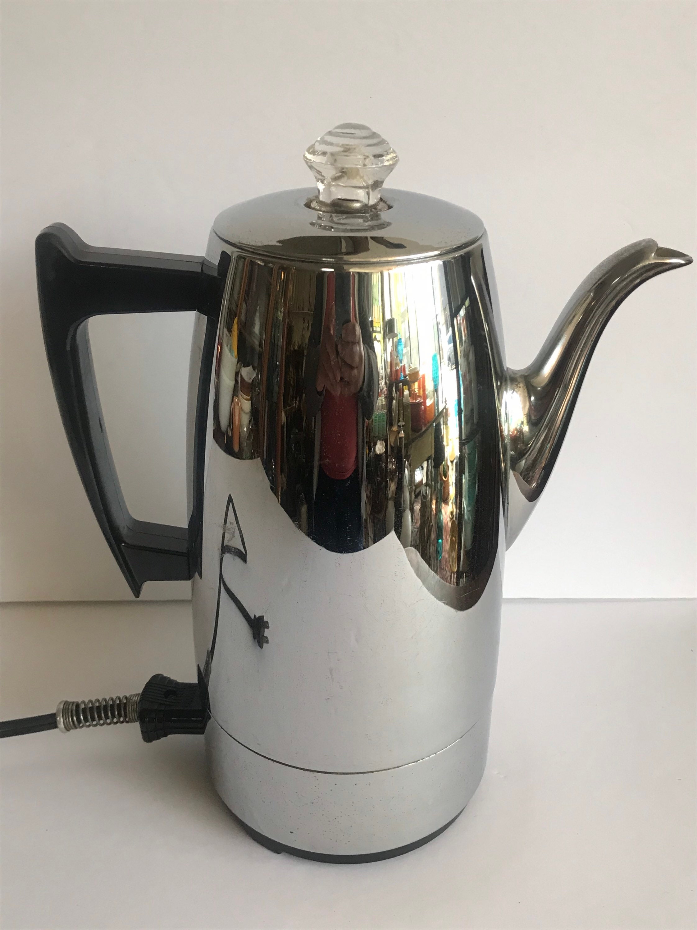 Coffee Machines VINTAGE stainless steel percolator SUNBEAM coffee maker ...