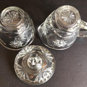 Vintage Anchor Hocking Star of David Sugar and Creamer Set - Etsy