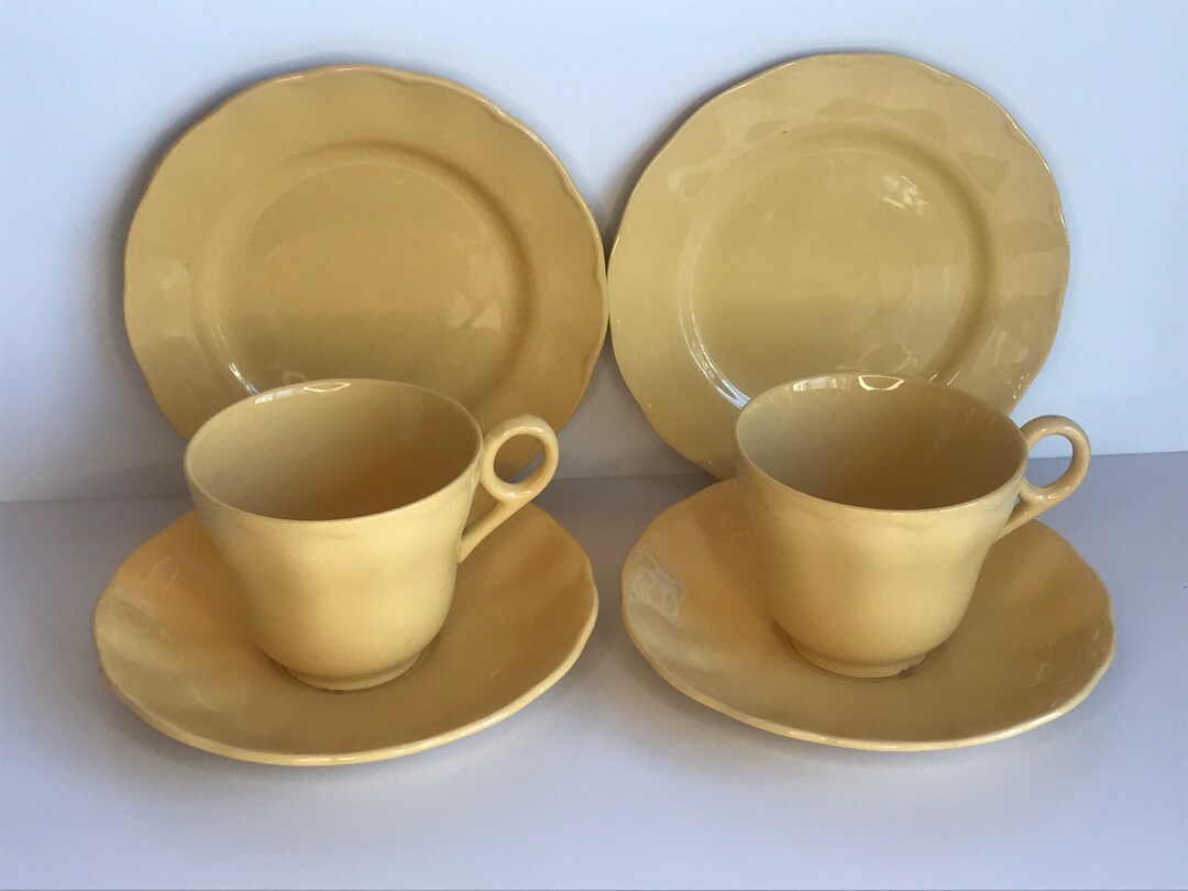 Vintage, Grindley England Laburnum Petal Yellow, Trio Cup Saucer Bread ...